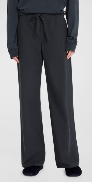 THE ROW - Jugi Mid-Rise Wide-Leg Pull-On Pants