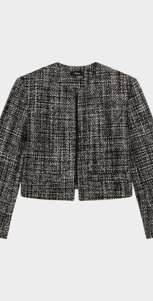 Theory - Tailored Melange Tweed Jacket