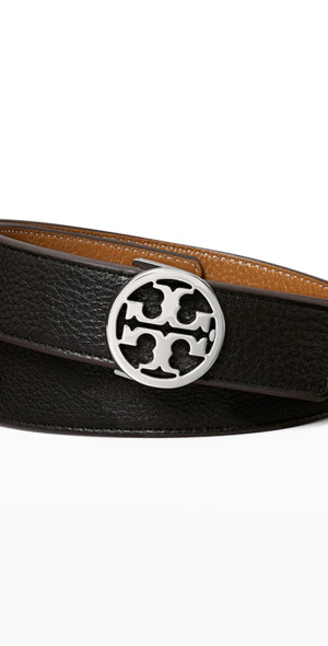 Tory Burch - Reversible 1" Logo-Buckle Belt