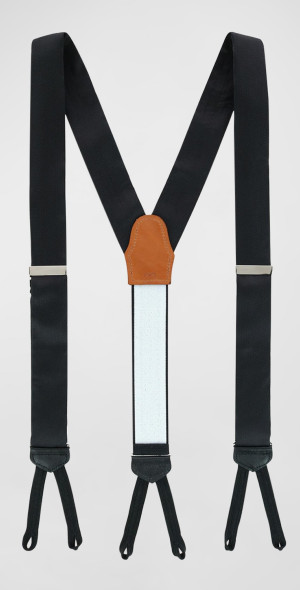 Trafalgar - Men's Monte Bello Interlocked Silk Formal Brace Suspenders