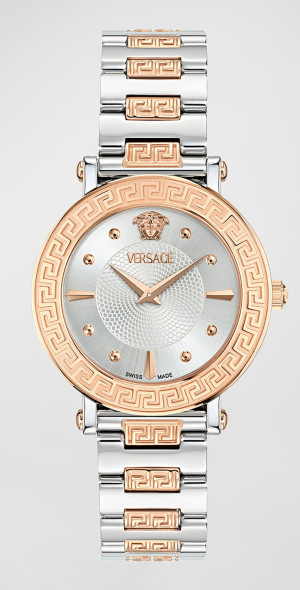 Versace - 35mm Greca Sphere Watch with Bracelet Strap, Two Tone