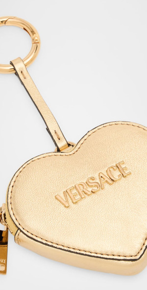 Versace - Heart-Shaped Lambskin Leather Coin Purse