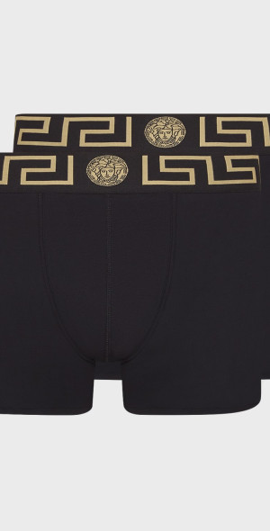 Versace - Two-Pack Greca Border Long Boxer Trunks