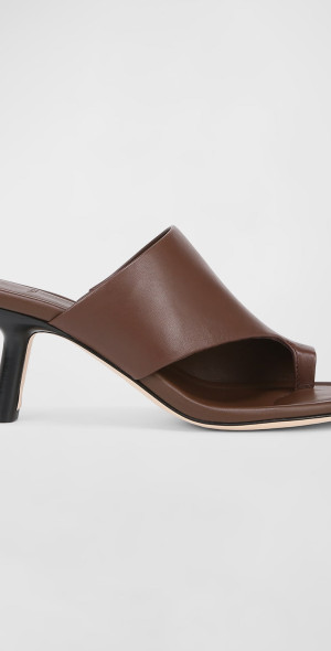 Vince - Jasper Leather Toe-Ring Slide Sandals