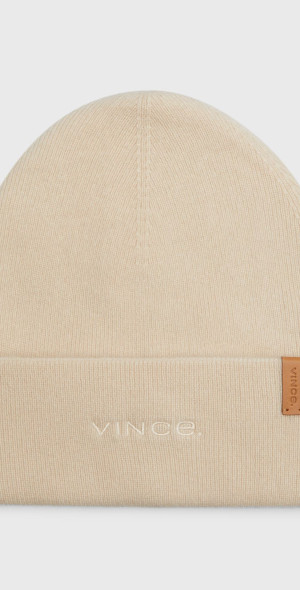 Vince - Logo Cashmere Knit Beanie