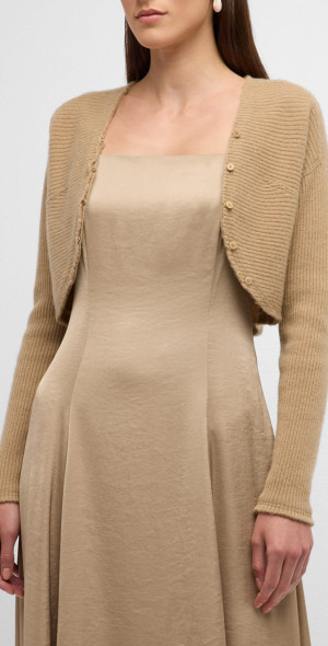 Vince - Wool-Cashmere Raw-Edge Bolero