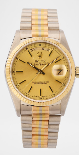 Vintage Watches - Rolex President Tridor 18K Gold 36mm Vintage 1985 Watch