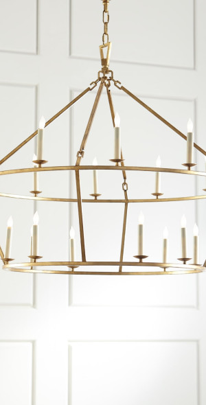 Visual Comfort Signature - Darlana Large Two-Tiered Ring Chandelier