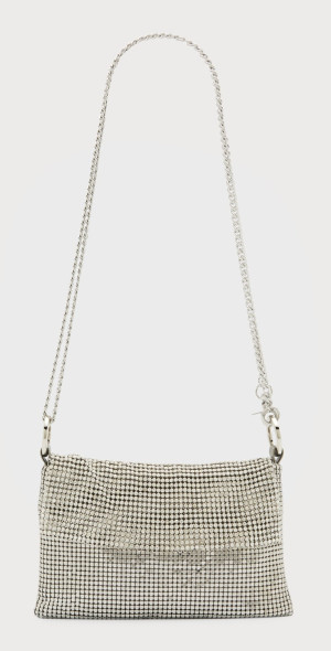Whiting & Davis - Saint Flap Crystal Crossbody Bag