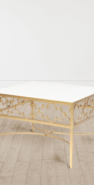 William D Scott - C-Fret Gold Cocktail Table