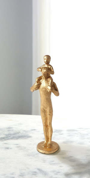 William D Scott - Dad And Son Sculpture