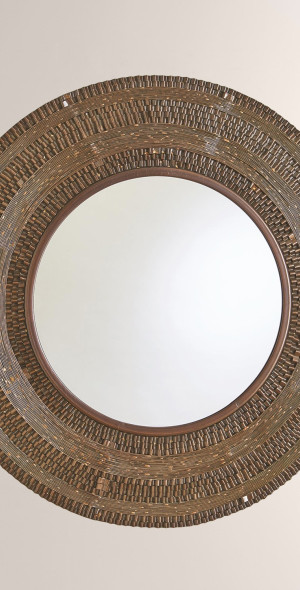 William D Scott - Round Ripple Mirror
