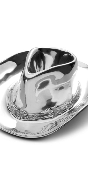 Wilton Armetale - Cowboy Hat Chip & Dip Server