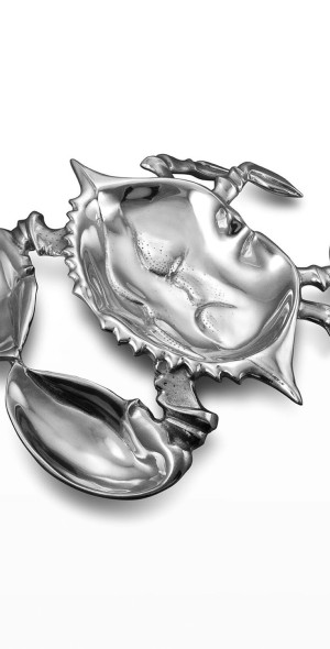 Wilton Armetale - Giant Crab Chip & Dip Server