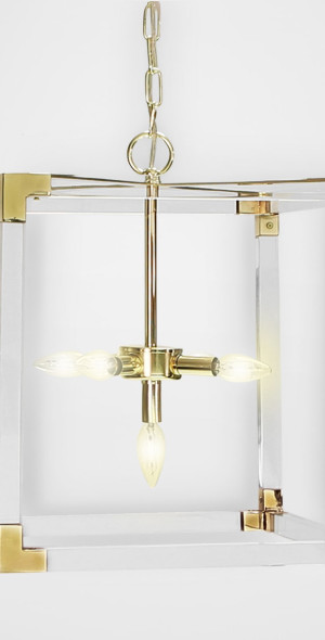 Worlds Away - Eli 16" Square Chandelier