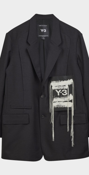 Y-3 - Men's Relaxed Fringe Patch Blazer