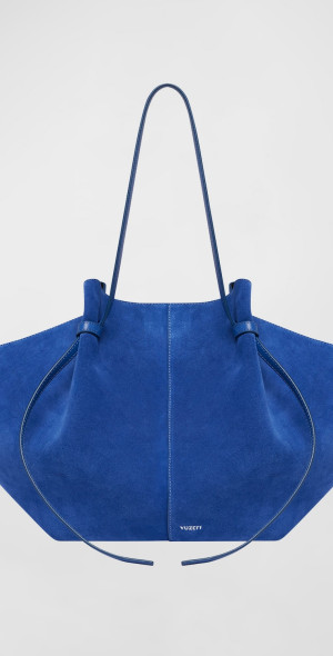 Yuzefi - Mochi Large Suede and Leather Shoulder Bag