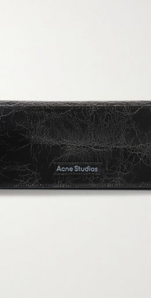 ACNE STUDIOS - Cracked-leather wallet