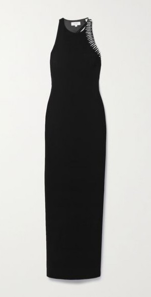 A.L.C. - Skyler open-back crystal-embellished cady gown