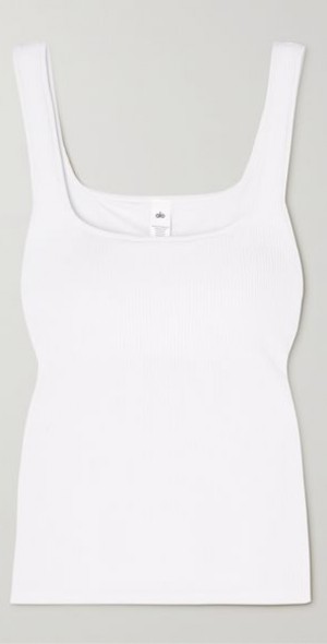 ALO YOGA - Minimalist ribbed-knit tank