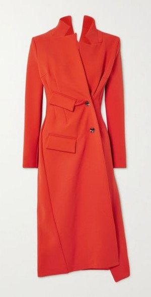 A.W.A.K.E. MODE - Asymmetric stretch-twill coat