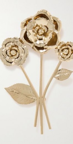 CAROLINA HERRERA - Gold-tone brooch
