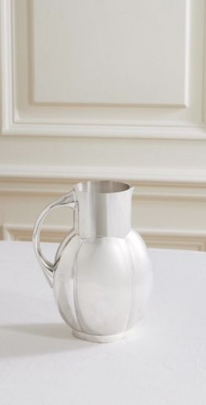 CHRISTOFLE - Normand silver-plated water pitcher