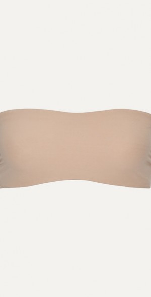 COMMANDO - Double Take lace-paneled stretch bandeau bra