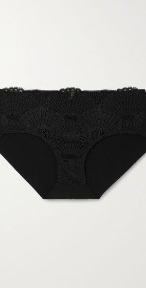 COMMANDO - Stretch-Micro Modal and lace briefs