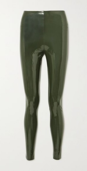 COMMANDO - Stretch faux patent-leather leggings
