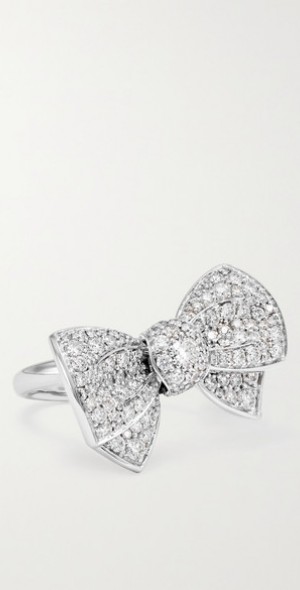 DAVID MORRIS - Beaux Medium 18-karat white gold diamond ring