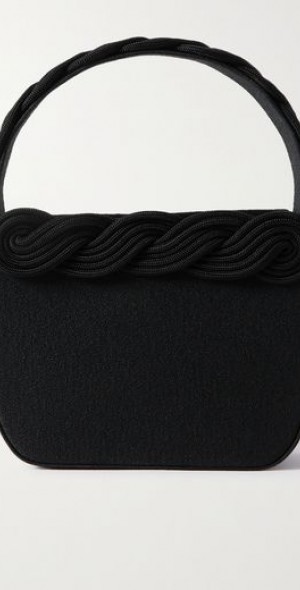 DESTREE - Gio cord-embellished crepe shoulder bag