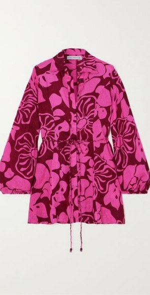 FAITHFULL THE BRAND - + NET SUSTAIN Rae floral-print linen mini shirt dress