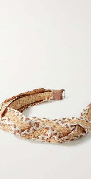 GIGI BURRIS - + NET SUSTAIN Ava braided straw headband