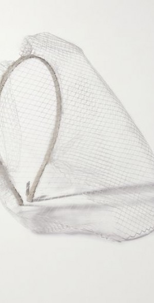 GIGI BURRIS - Clemence fishnet veil