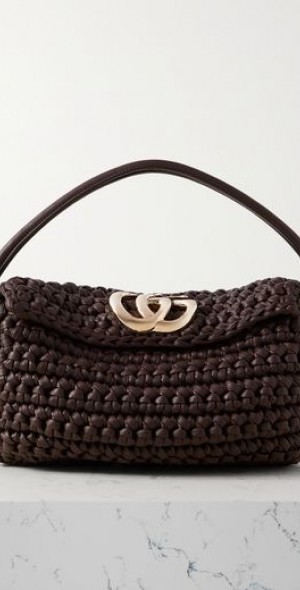 GUCCI - GG Soft crocheted leather tote