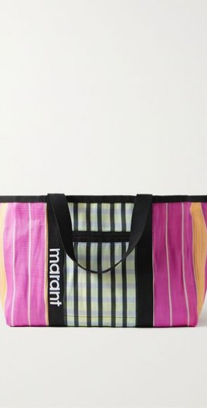 ISABEL MARANT - Warden striped nylon tote