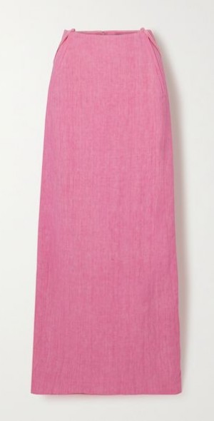 JACQUEMUS - Novio linen maxi skirt