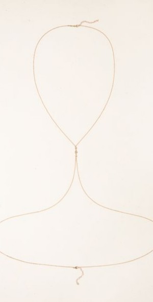 JACQUIE AICHE - Sophia 14-karat gold diamond body chain
