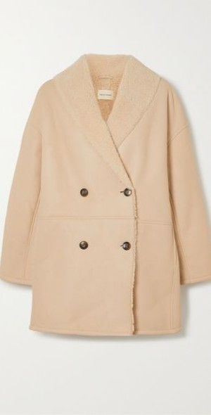 LOULOU STUDIO - Namo oversized double-breasted shearling coat