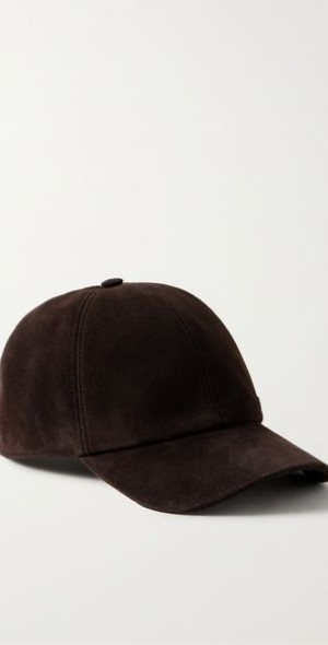 MAISON MICHEL - Tiger suede baseball cap