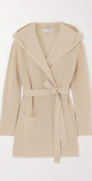 MAX MARA - Leisure Nava hooded belted wool cardigan