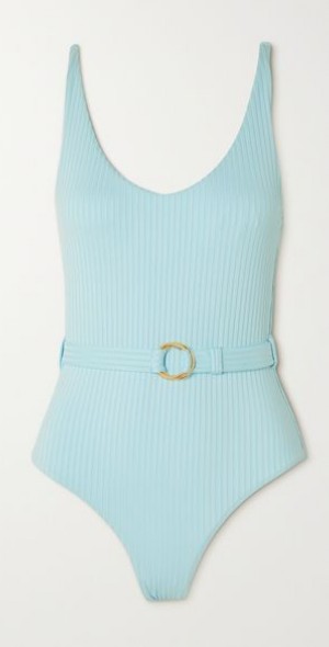 Melissa Odabash St Tropez Belted Ribbed Swimsuit