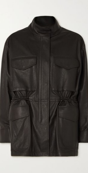 PURDEY - Textured-leather jacket
