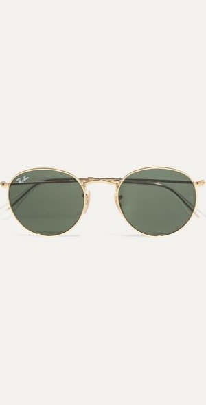 RAY-BAN - Round-frame gold-tone sunglasses