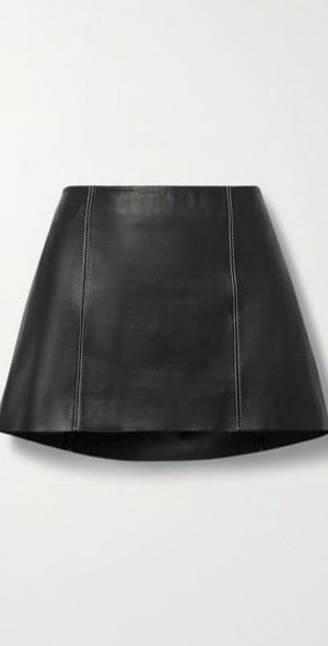 REFORMATION - Veda Veranda leather mini skirt