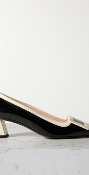 Roger Vivier Belle Vivier Two Tone Patent Leather Pumps