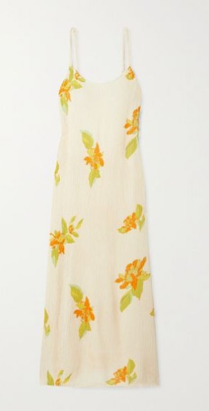 SAVANNAH MORROW THE LABEL - + NET SUSTAIN Andria floral-print silk and ...