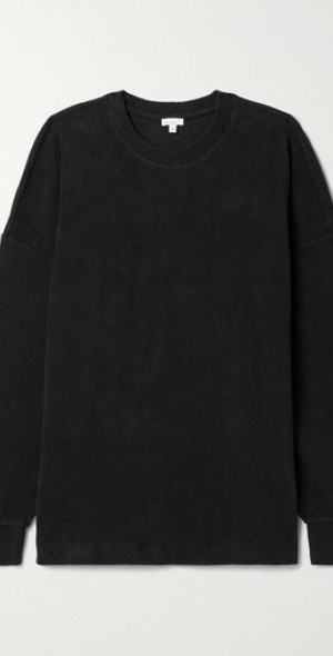 SKIN - Comfy organic cotton-fleece sweater