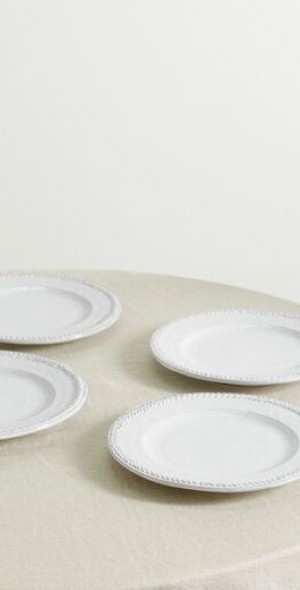 SOHO HOME - Hillcrest set of four 21cm glazed stoneware side plates